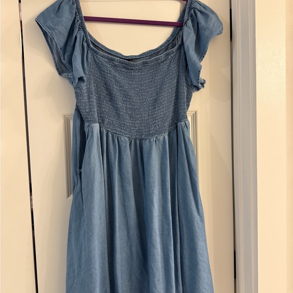 torrid | Dresses | Torrid Light Blue Smocked Top | Poshmark